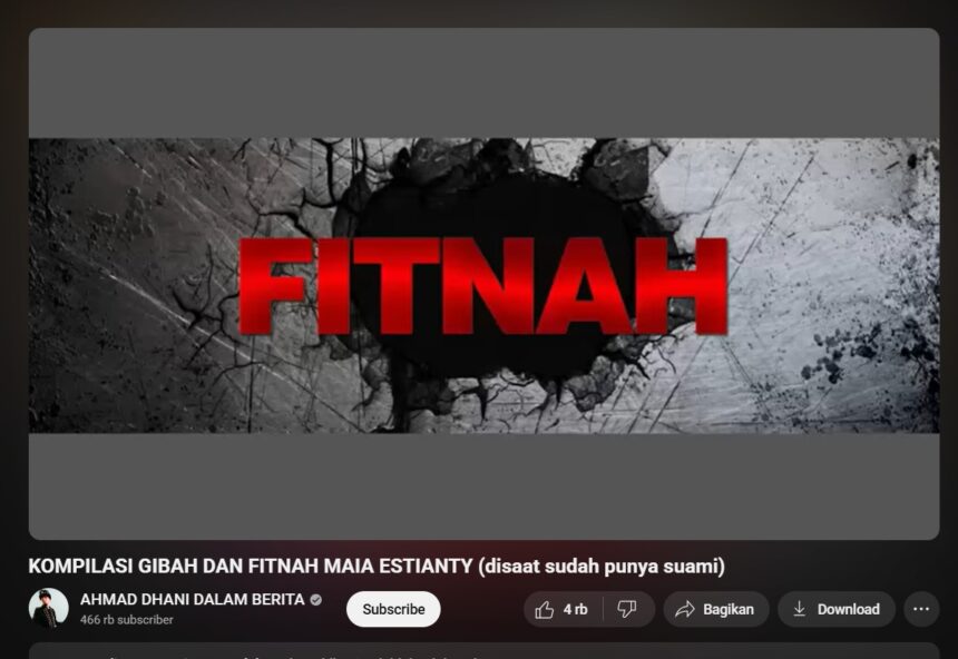 Ahmad Dhani Posting Kompilasi Ghibah dan Fitnah Maia Estianty di ...